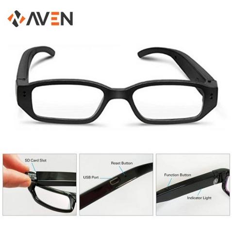 Jual PROMO AVEN - Spy Camera Kacamata Bening Glasses 720P HD Kamera ...