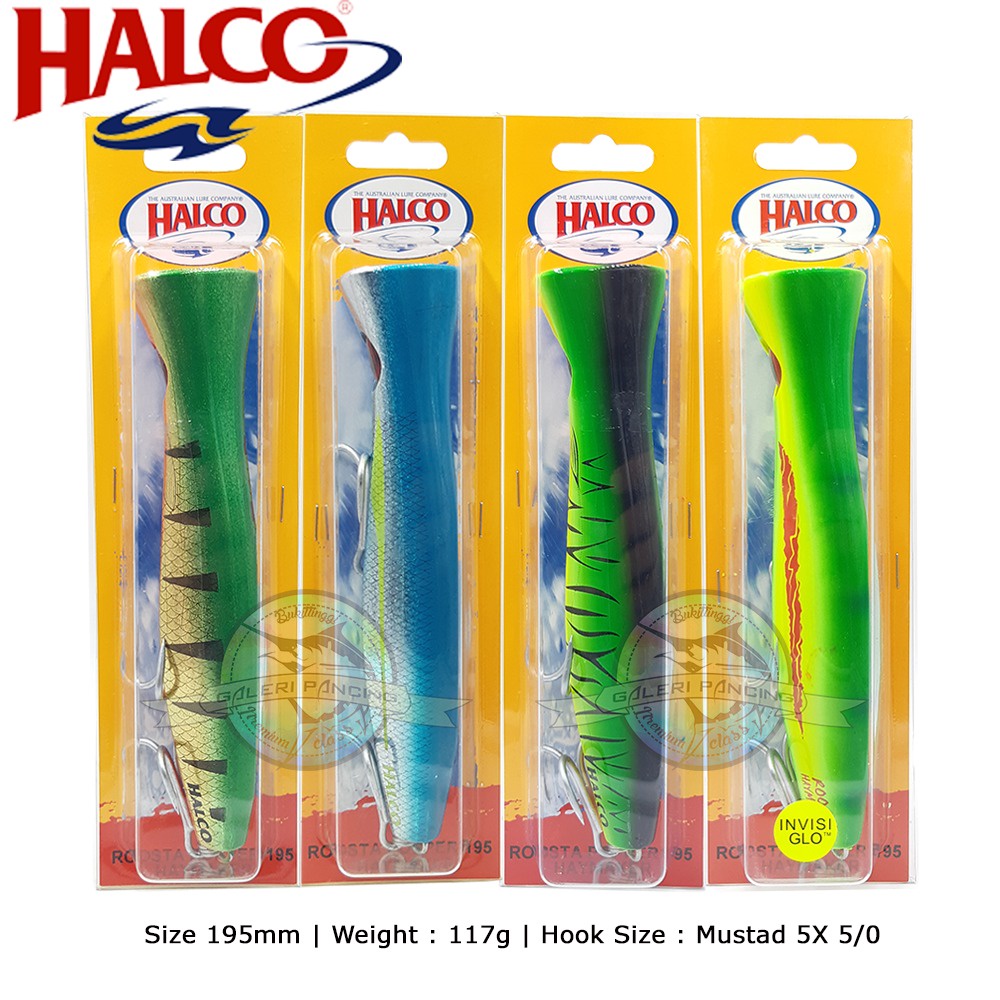 Jual Umpan Pancing Halco Roosta Popper 195 117gr Haymaker Mustad Hook | Shopee Indonesia