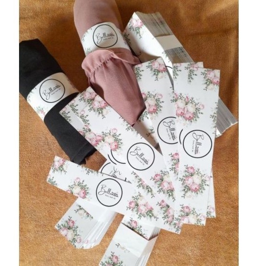 Jual Roll Hijab Roll kaos kaki free desain 3x20cm, 4x20cm, 4x25cm ...