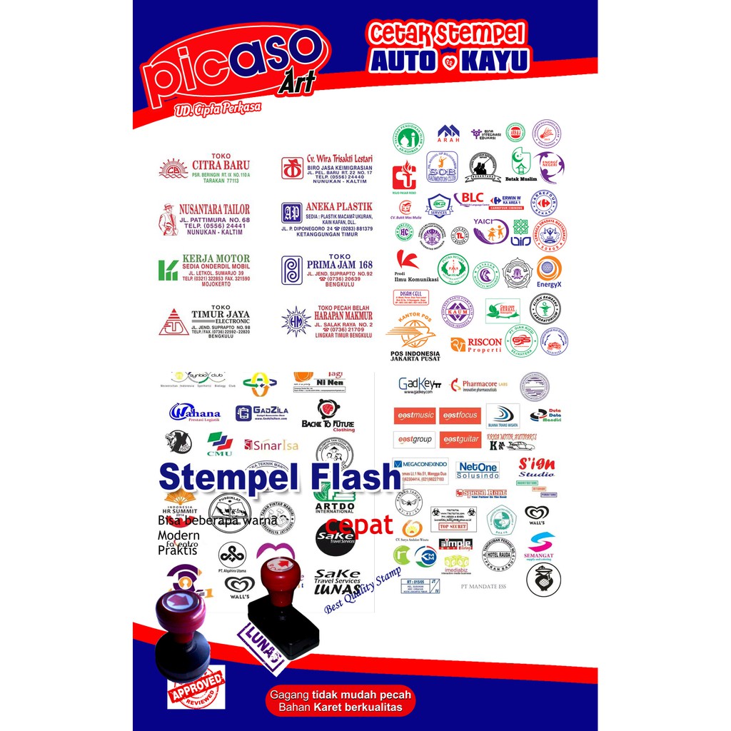 Jual Stempel Auto Flash Toko, Logo, Olshop | Shopee Indonesia