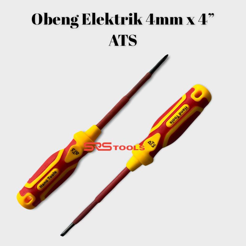 Jual ATS Obeng Elektrik 4 Inch + - Obeng Listrik 4" Plus Minus Electric ...