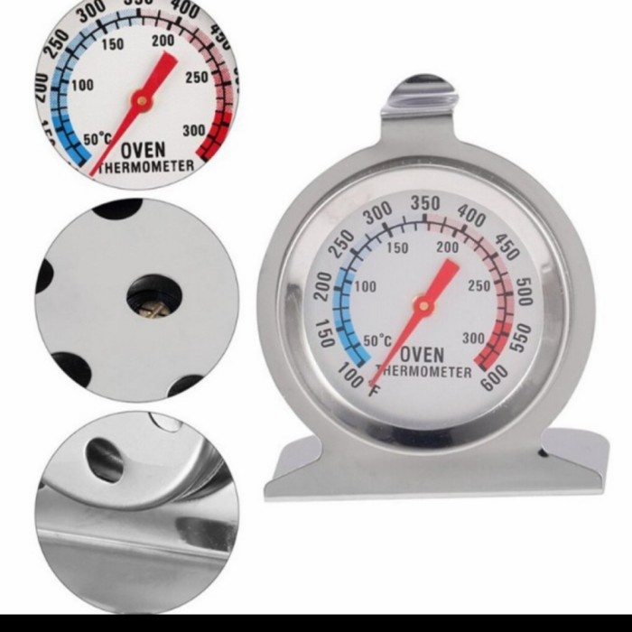 Jual Thermometer Oven Termometer Stainless Cooking Baking Dial Gauge ...