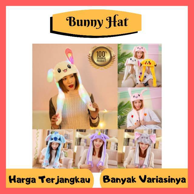 Jual Rabbit Hat Dance. Bunny hat. Topi Kelinci Lucu Korea. Import ...