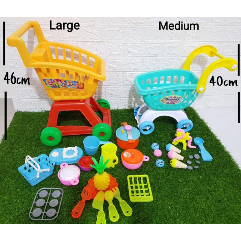 Jual Mainan anak perempuan keranjang trolly supermarket | Shopee Indonesia