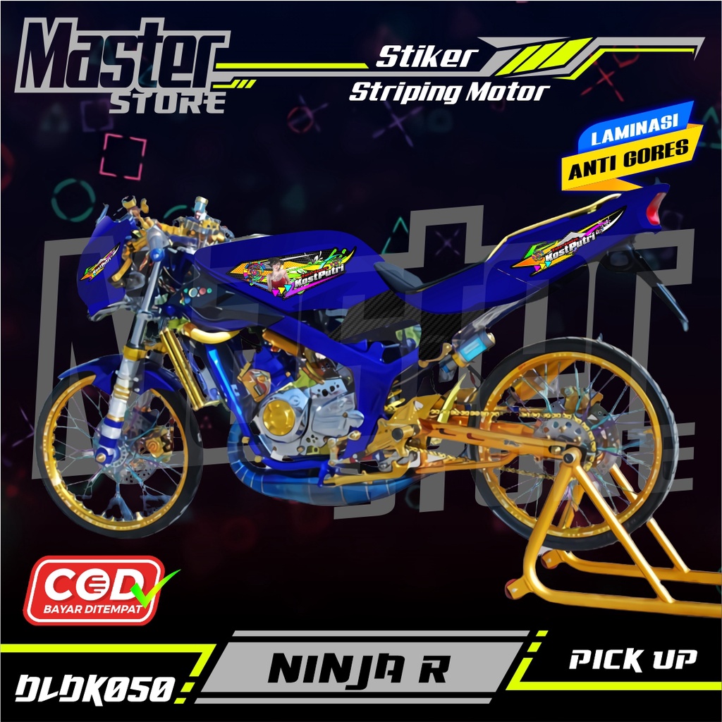 Jual Stiker Variasi Ninja R / Ninja R / Striping Racing Keren Ninja R ...