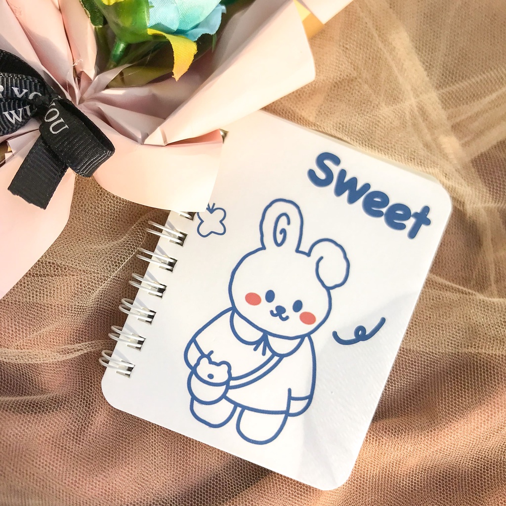 Jual FREE CUTE STICKER!! SUPER CUTE NOTEBOOK MINI AESTHETIC #LINED ...