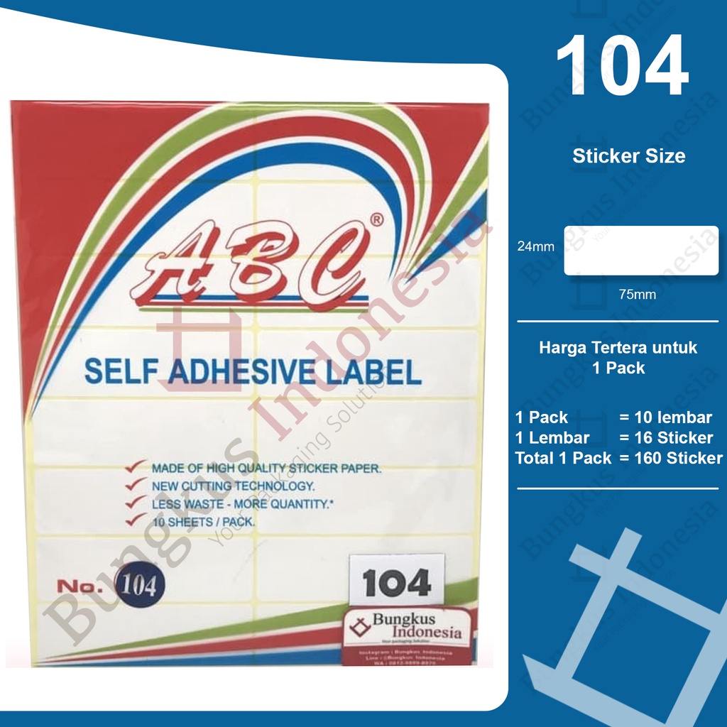 Jual Stiker Label 104 / Sticker | Shopee Indonesia