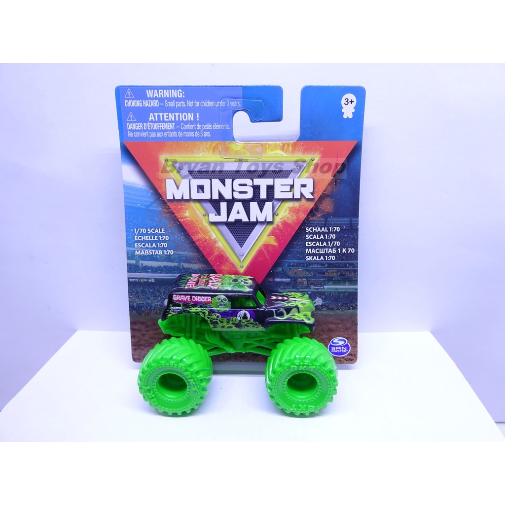 Jual Monster Jam Spin Master Grave Digger Ban Hijau | Shopee Indonesia