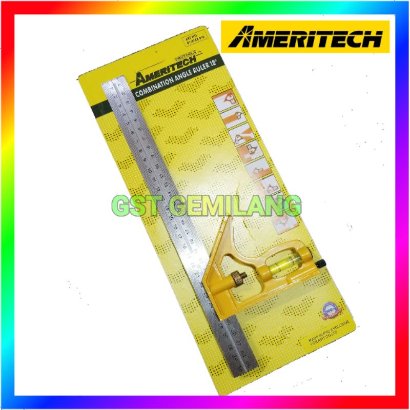 Jual Penggaris Siku Tukang IGM Kombinasi Adjustable Combination Square ...
