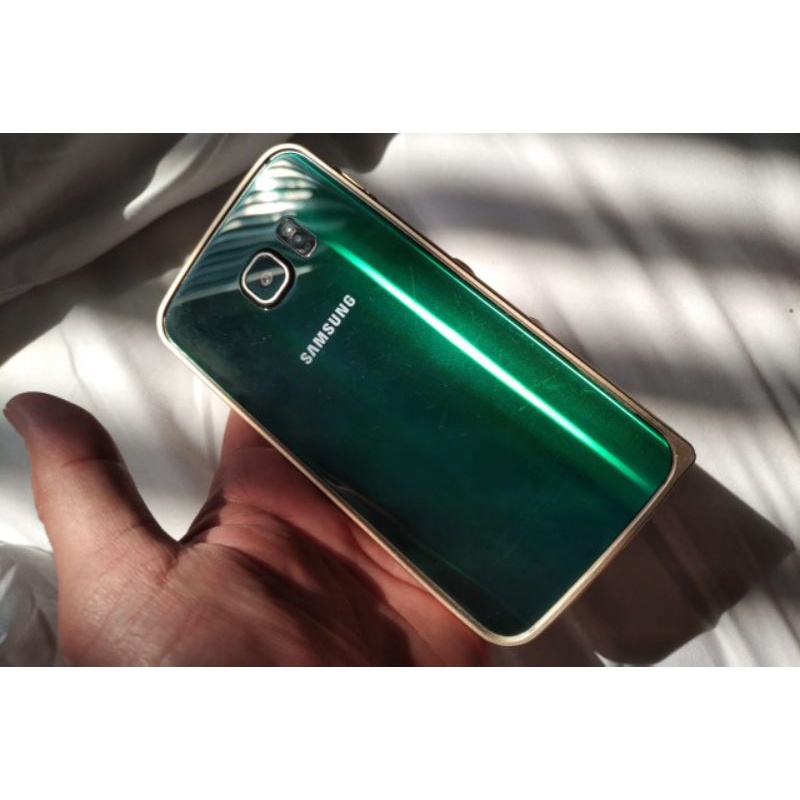 Jual Samsung Galaxy S6 Edge Emerald Green Mulus 2nd | Shopee Indonesia