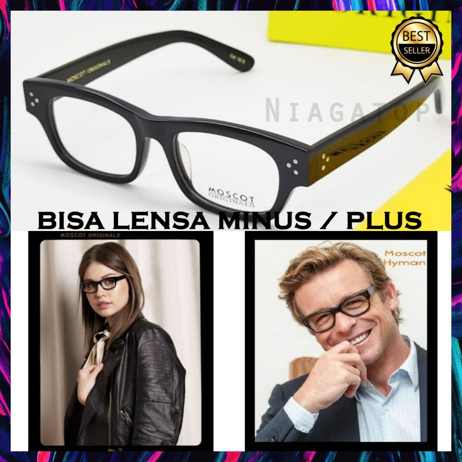 Jual Kacamata Square Frame Moscot Hyman Grade Original/Ori Bisa Minus ...
