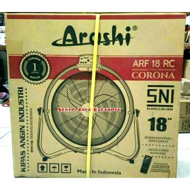 Jual Kipas Angin Arashi 18" ARF 18 RC Model CORONA / Spinner + Remote ...