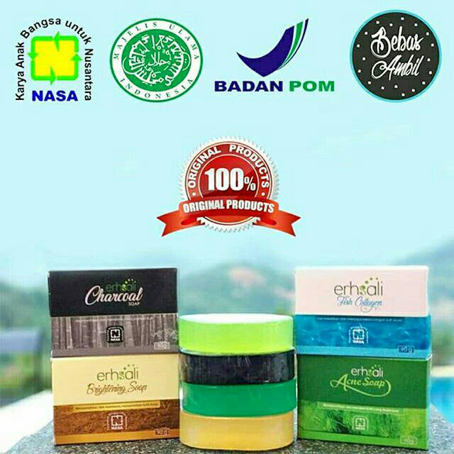 Jual Ershali Soap NASA Sabun Wajah ORI 1000% | Shopee Indonesia