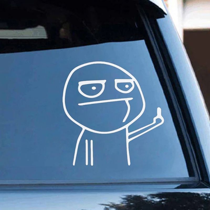 Jual sticker cutting / stiker kartun mobil fag emoji lucu | Shopee ...