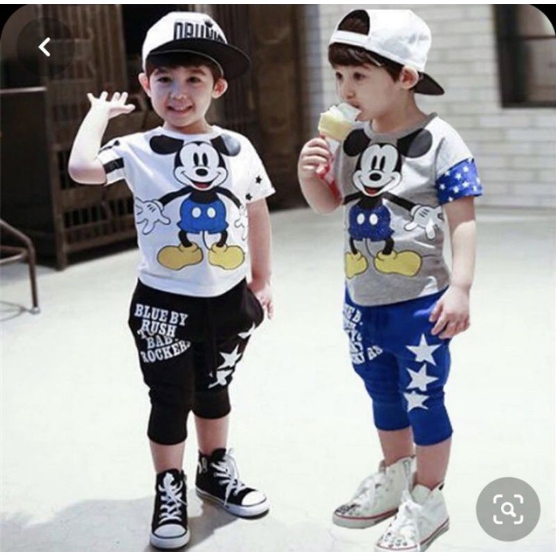 Jual SETELAN ANAK LAKI-LAKI DAN PEREMPUAN MICKEY ROCKER 1-5 TAHUN ...