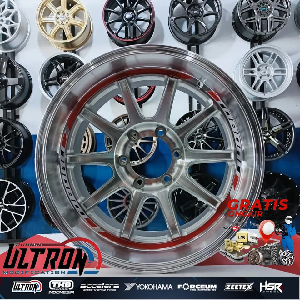 Jual velg mobil ring 18 hsr TOBOALI HSR R18X95 H6X139,7 ET0 baut pajero ...