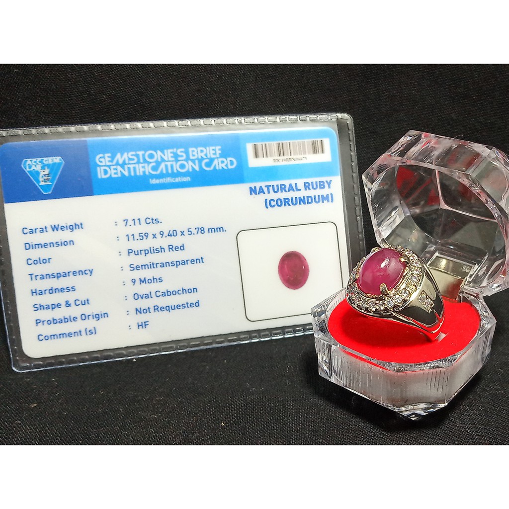 Jual BATU PERMATA RUBY ASLI NATURAL ORIGINAL MADAGASCAR DILENGKAPI ...