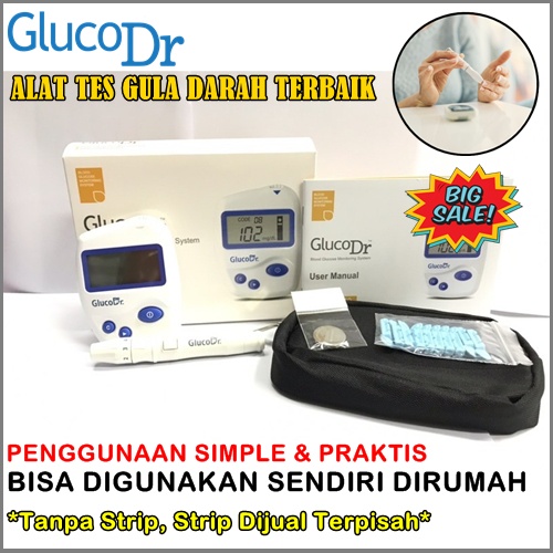 Jual Bestseller alat gluco dr agm 2100 biosensor alat tes gula darah ...