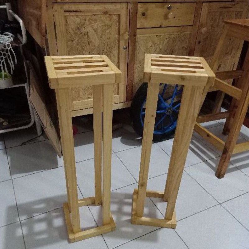 Jual Standing Flower 90cm stand bunga dekor rustic kayu jati belanda ...
