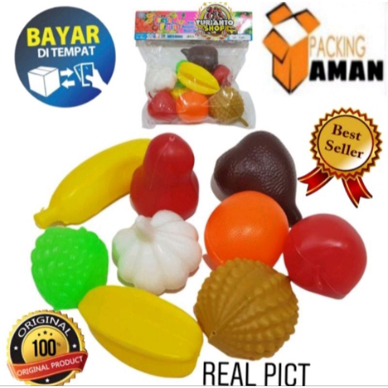 Jual Mainan Buah kecil Mainan isi 9 Buahan Set | Shopee Indonesia