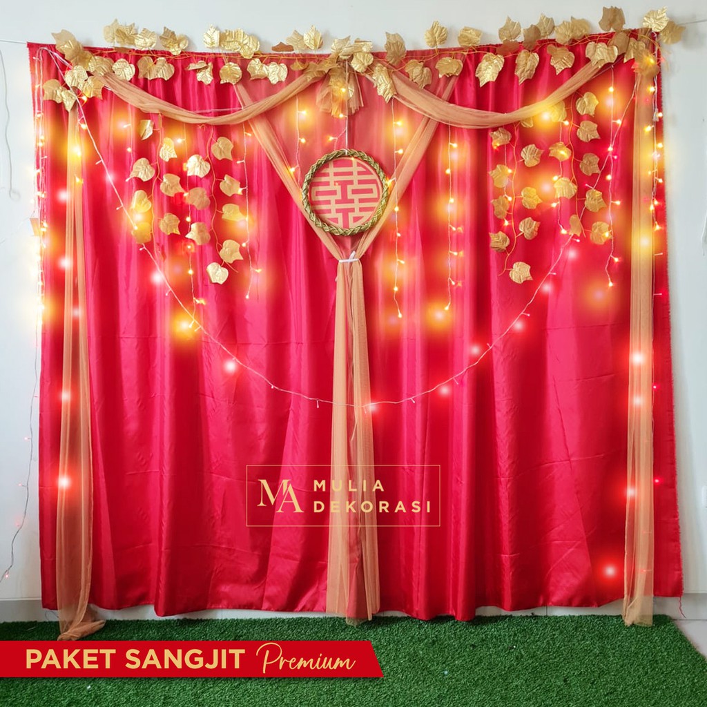 Jual Paket Dekorasi DIY Backdrop Acara Photobooth Keluarga Sangjit ...