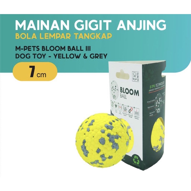 Jual M-Pets Bloom Ball / Bolla Burned Series / Mainan Anjing Lempar ...