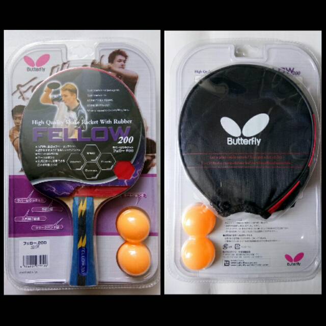 Jual BAT PINGPONG BUTTERFLY FELLOW 200 BAT TENIS MEJA (TERMURAH) | Shopee Indonesia