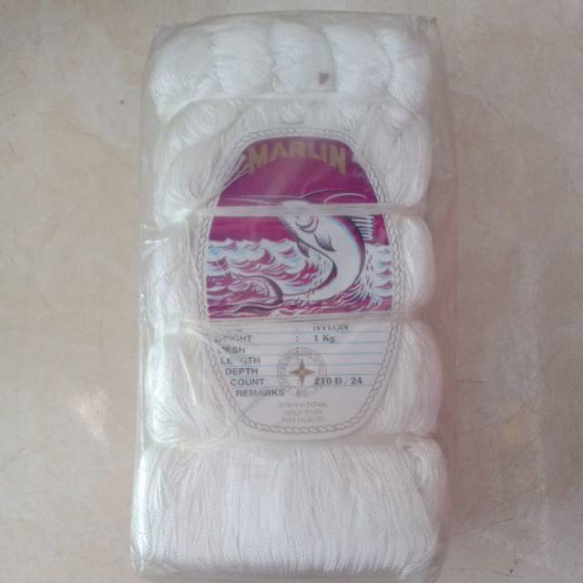 Jual Benang Nilon merk Marlin nomor 24 Putih (1kg) | Shopee Indonesia