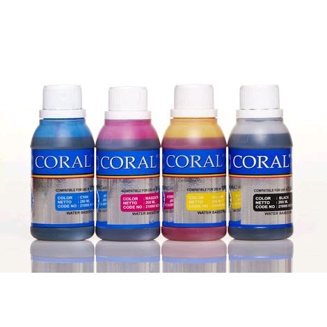 Jual TINTA PRINTER CORAL CANON 200 ML | Shopee Indonesia