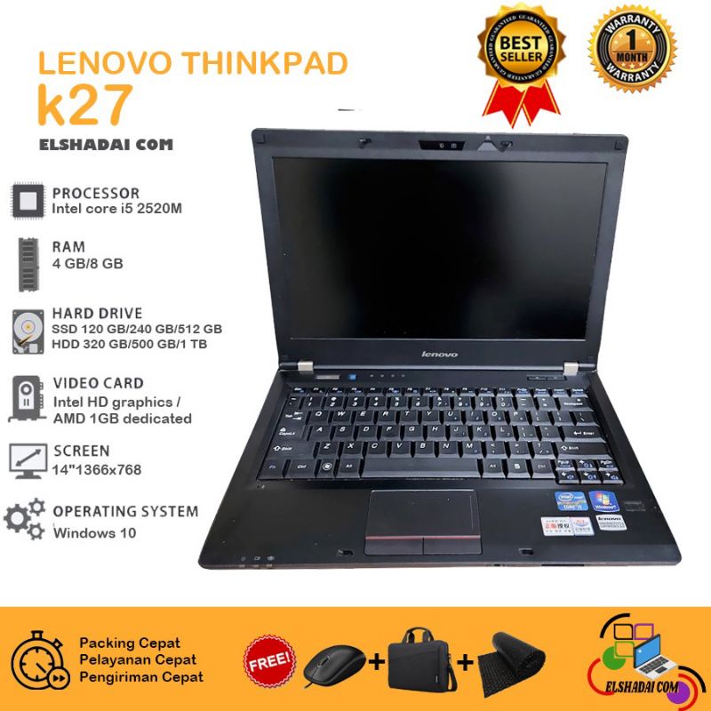 Jual HARGA LAPTOP BEKAS || Laptop Lenovo k27 core i5 Intel ram 4gb hdd ...