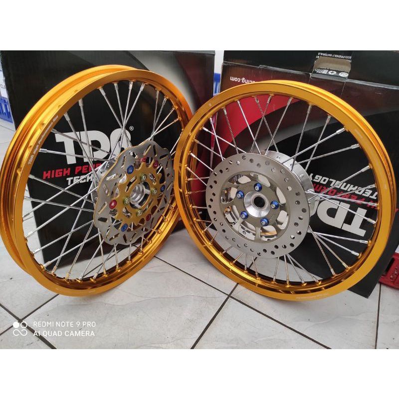 Jual PAKETAN VELG TDR RING 17 HONDA PCX 160 SIAP PAKAI | Shopee Indonesia