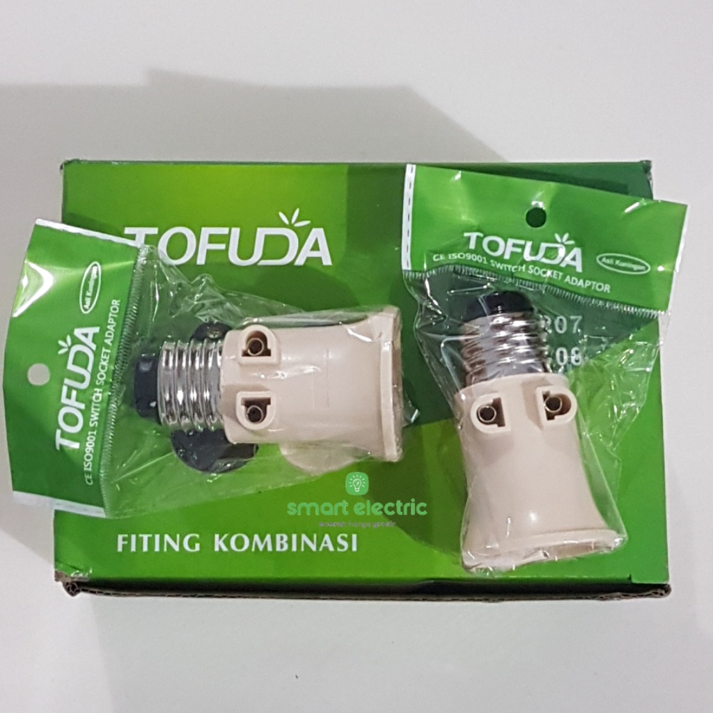 Jual Fitting Lampu Kombinasi Tofuda Fitting E27 Kuningan Murah Bagus ...