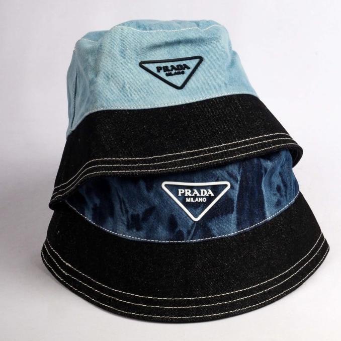 Jual Pra Da Bucket Denim Hat In 2 Tones Colour Williamstore78 | Shopee ...