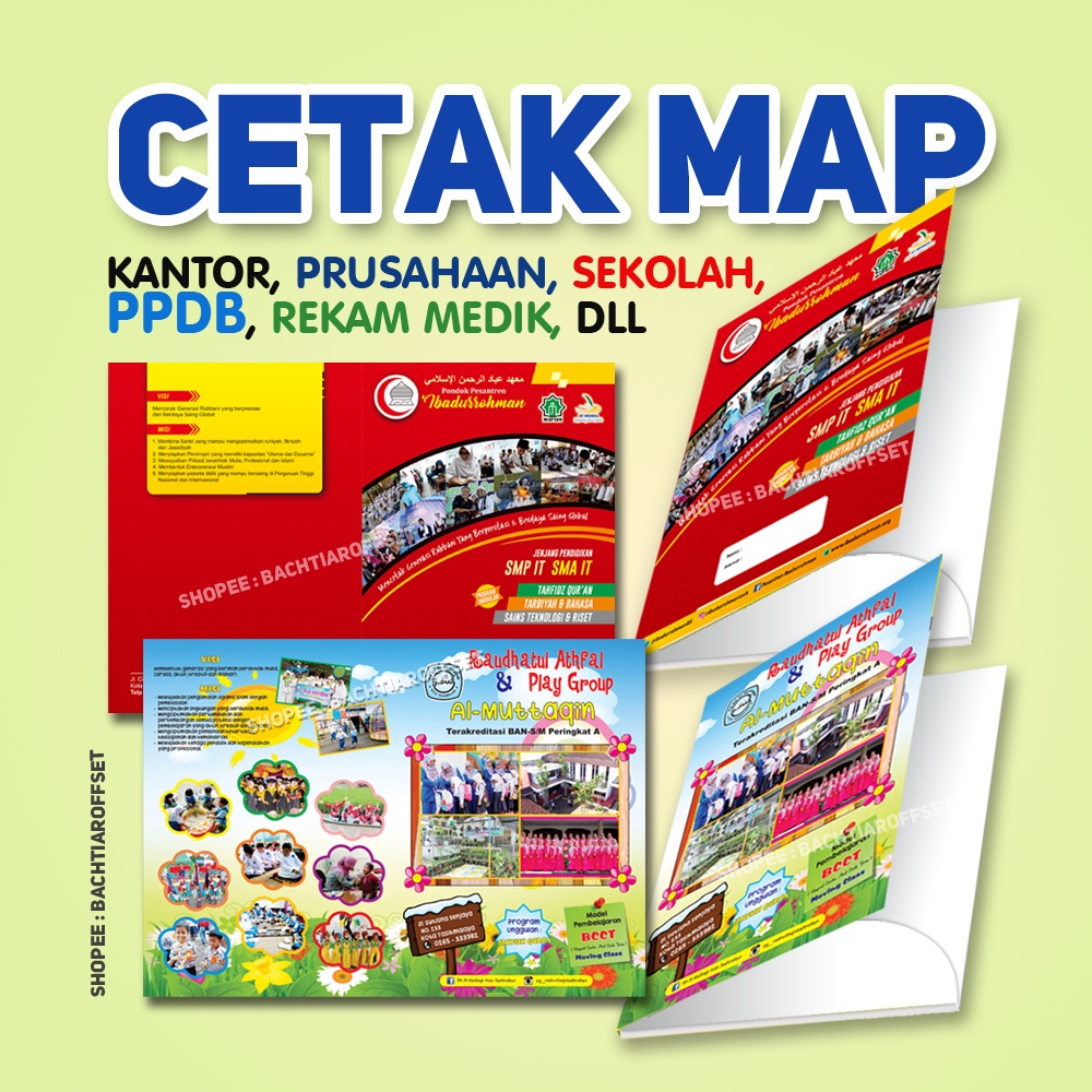 Jual Cetak Folder, Map Sekolah PPDB, Kantor Prusahaan, Rekam Medik ...