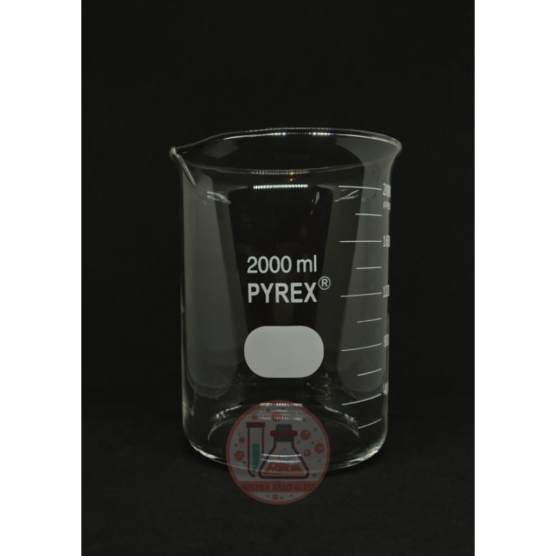 Jual Beaker glass - gelas kimia 2000ml - 2000 ml pyrex | Shopee Indonesia