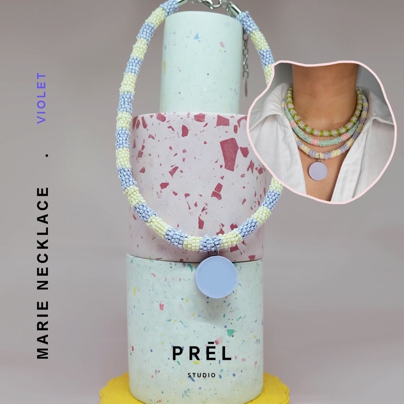 Jual Marie necklace violet - Prel Studio | Shopee Indonesia