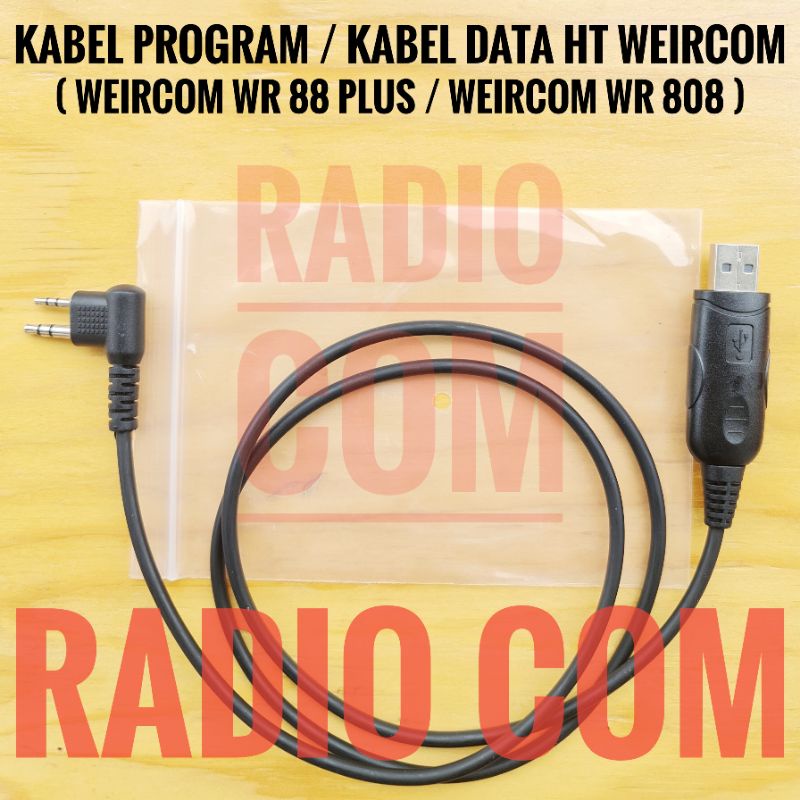 Jual KABEL PROGRAM HT WEIRCOM WR88 PLUS WR808 WR 88 PLUS / KABEL DATA ...