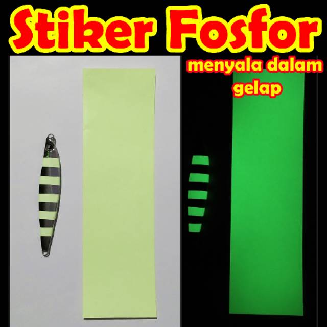 Jual Stiker Fosfor Metal Jig Minnow Menyala dalam Gelap | Shopee Indonesia