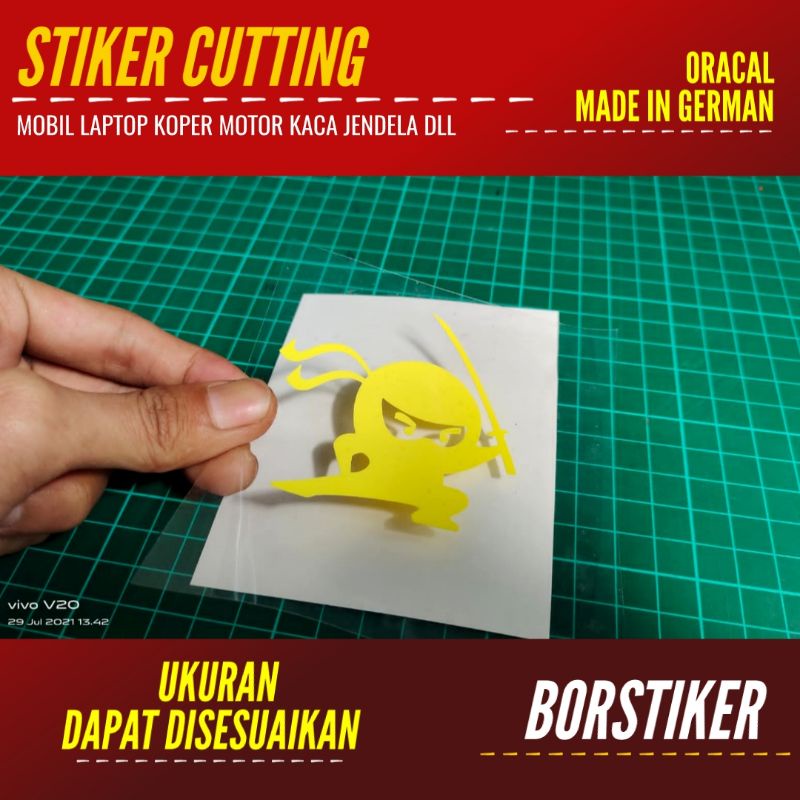 Jual STIKER NINJA ANIMASI | STICKER CUTTING BAHAN ORACAL CUSTOM LOGO ...