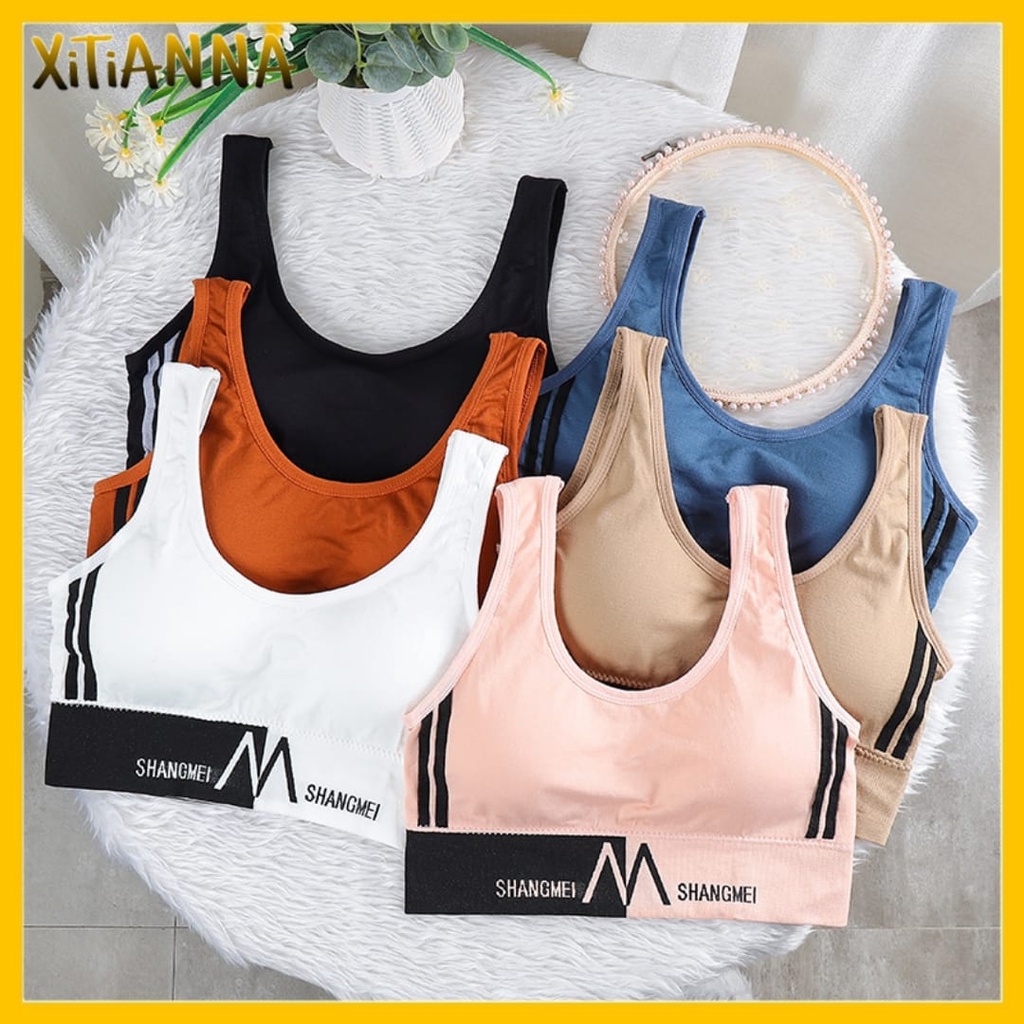 Jual XT Sport Bra Wanita Shangmei Busa Tebal Nyaman Sport jogging Zumba ...