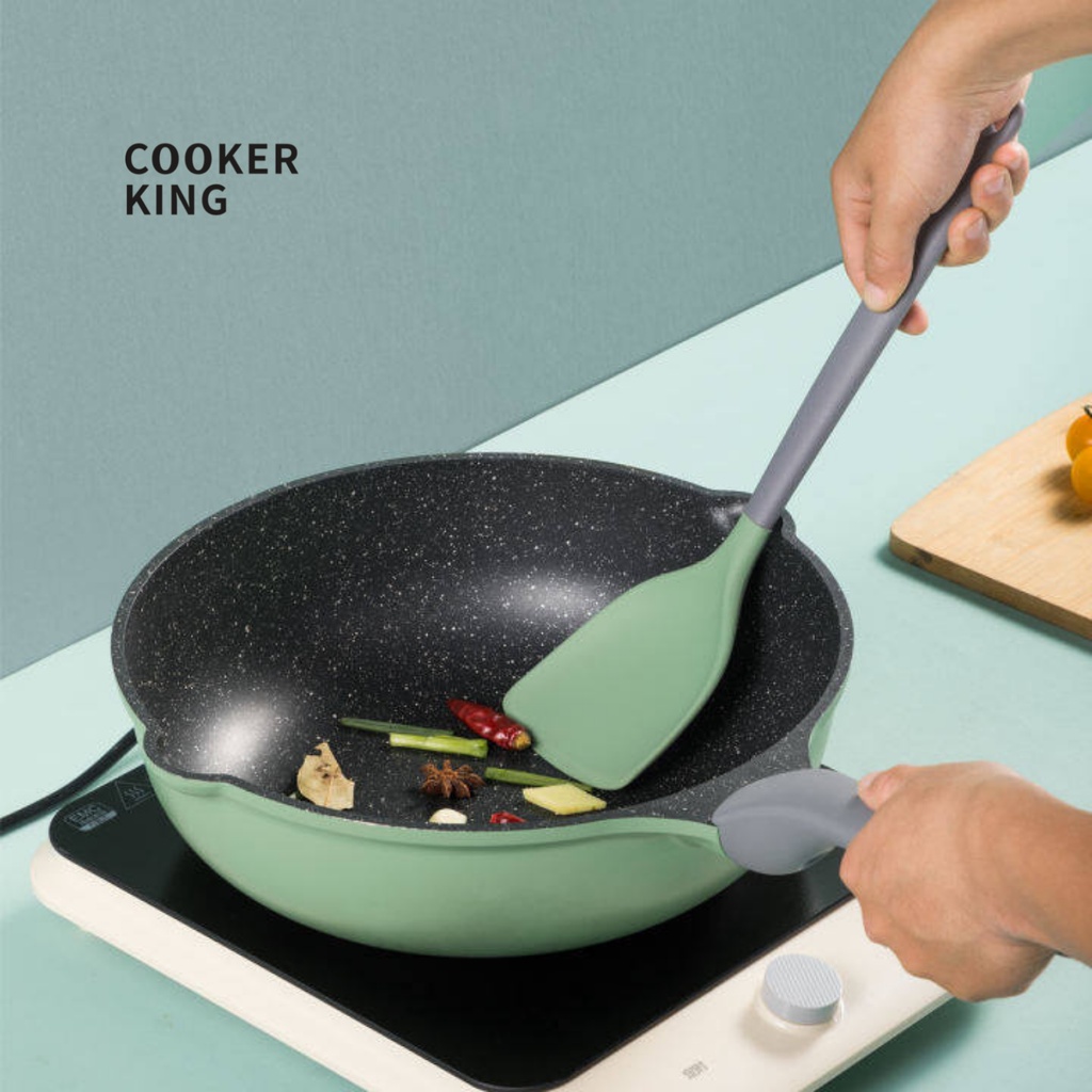 Jual Cooker King Alat Masak Centong Ladle Noodle Fork Silikon Food ...