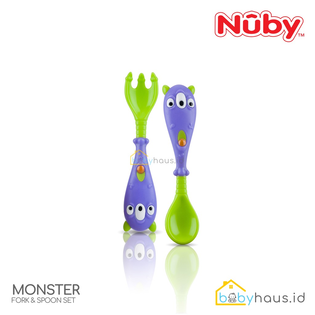 Jual NUBY - MONSTER FORK & SPOON | Shopee Indonesia