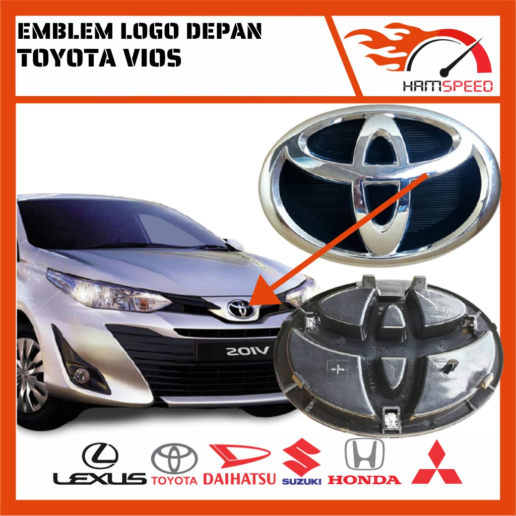 Jual EMBLEM LOGO DEPAN TOYOTA VIOS | Shopee Indonesia