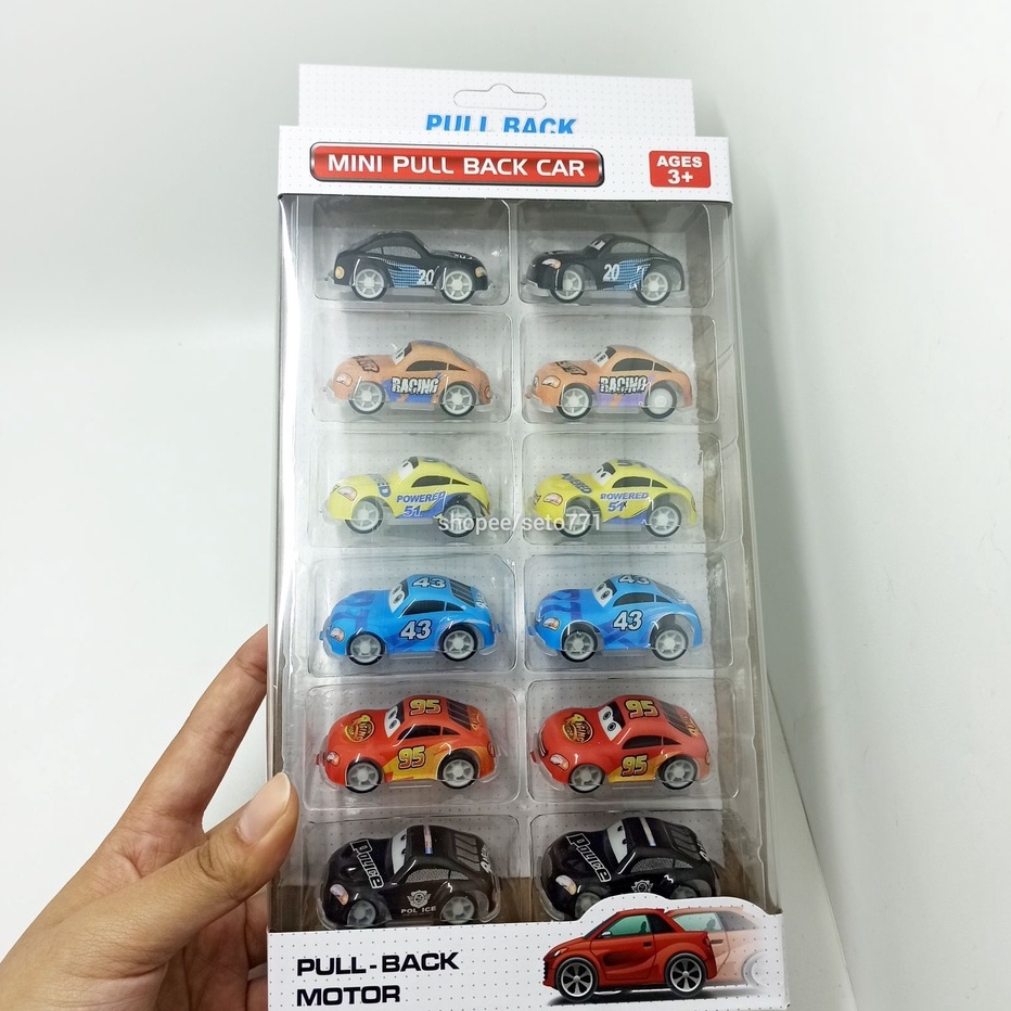 Jual Isi 12 Mainan Anak Mobil Mini City Isi 12pcs Ditarik Meluncur ...