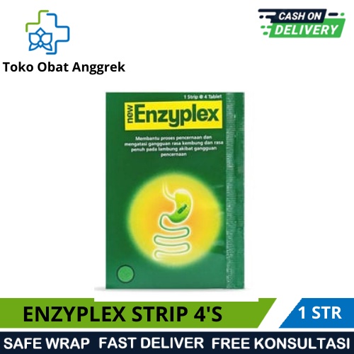 Jual ENZYPLEX 4'S/ENZIPLEX TAB/ENZYM PENCERNAAN/OBAT KEMBUNG | Shopee ...