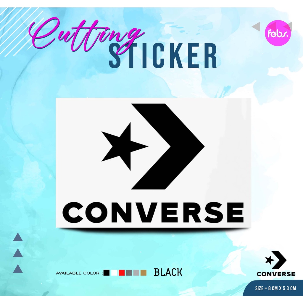 Jual Cutting Sticket Converse Logo 01 | Stiker Cutting Logo Converse ...