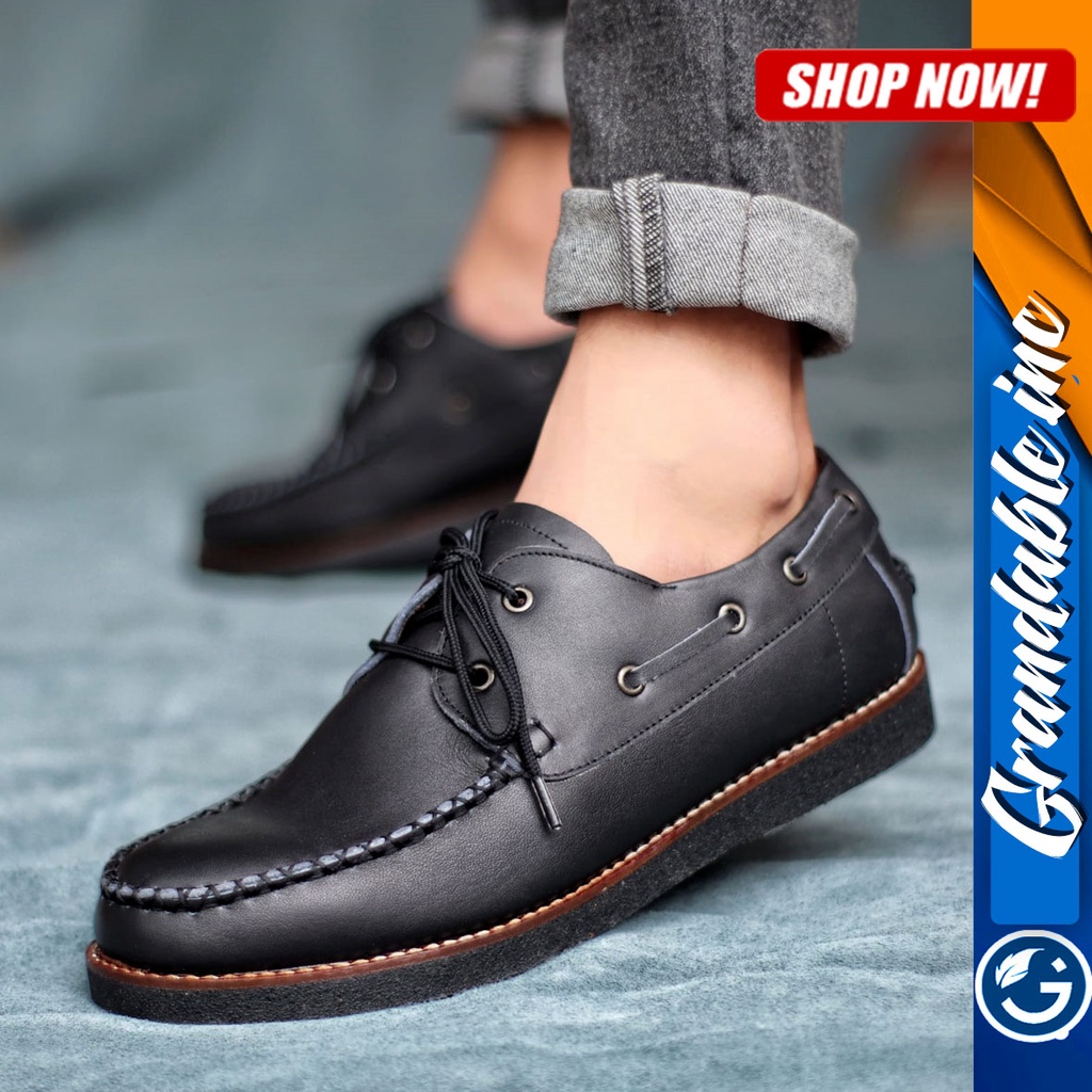 Jual DIVAS Sepatu Kasual Pria Sepatu Kulit Asli Kerja Sepatu Pria ...