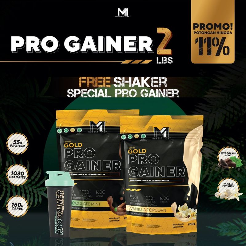 Jual M1 Muscle first pro gainer mass gainer 2lbs 900gr | suplemen ...