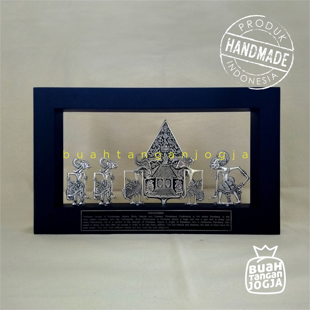 Jual Frame Wayang Pandawa Lima - Kerajinan Khas Jogja - 48x28,5 cm ...