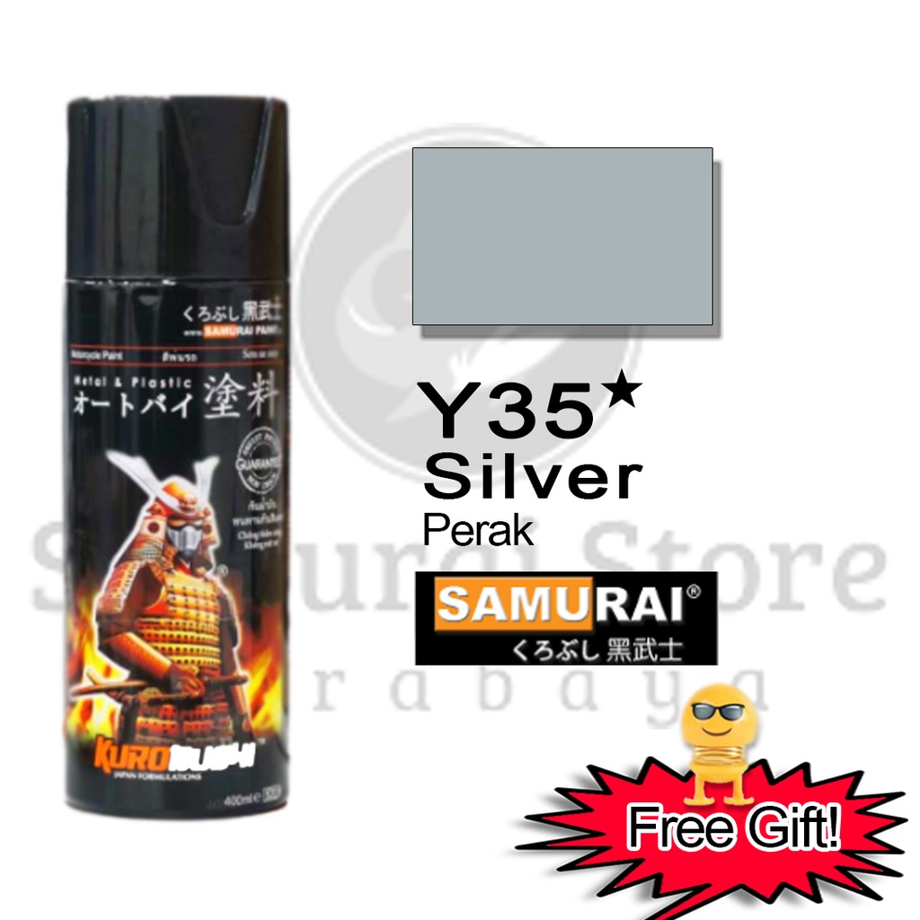 Jual Samurai Paint Yamaha Silver Y35 ☆ Perak 400 ml - Cat Semprot Pilox ...